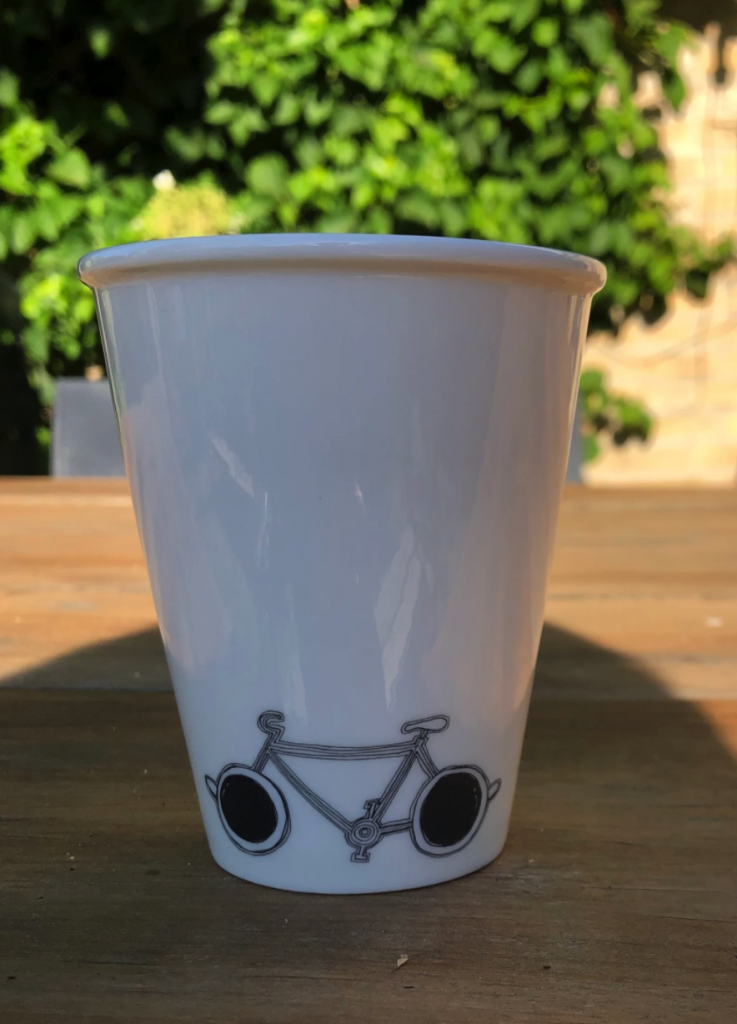 Mok “ben even fietsen” - Studio Vonk interieur & design